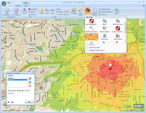 Creating Distance Raster Using Road Network Arcgis Geographic