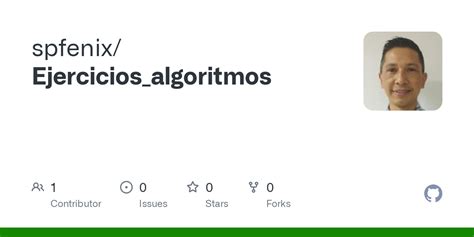 GitHub Spfenix Ejercicios Algoritmos
