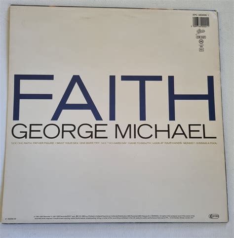 George Michael ‘faith Album Vinyl Record Lp 1987 Gc