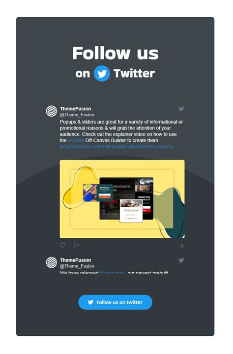 Twitter Avada Studio