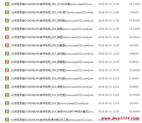 Uml建模视频教程 下载java知识分享网 免费java资源下载