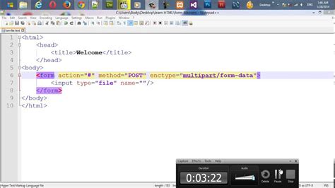 14 hidden and file input in html youtube