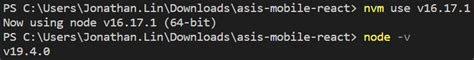 nvm use does not update node js version · issue 920 · coreybutler