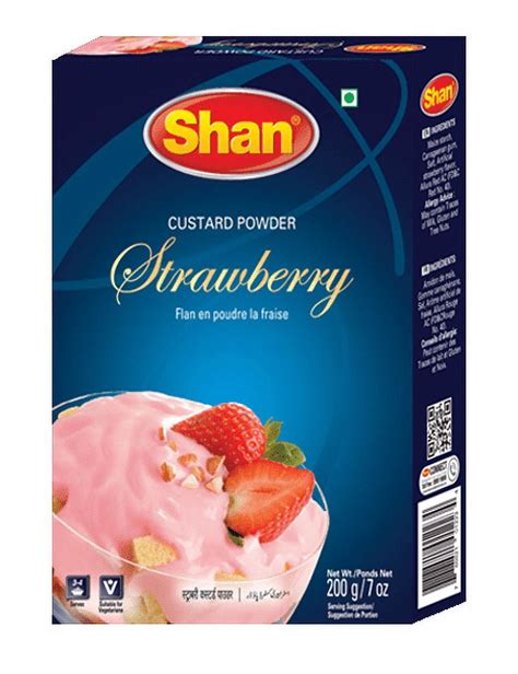 Shan Custard Powder Strawberry 7 Oz Flan En Poudre La Fraise