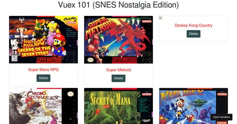 Vuex 101 Nano Start Codesandbox