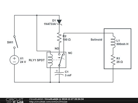 Solenoid Activation After Power Elimination Electronics Qanda Circuitlab