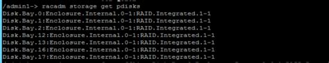 Poweredge How To Take Physical Disk Offline Using Idrac Racadm Dell Us