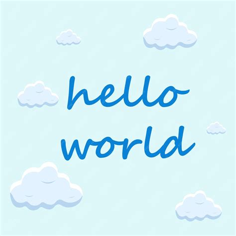 Premium Vector Hello World
