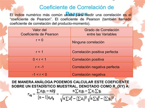 Coeficientes De Correlacion De Pearson Y Spearman Pptx