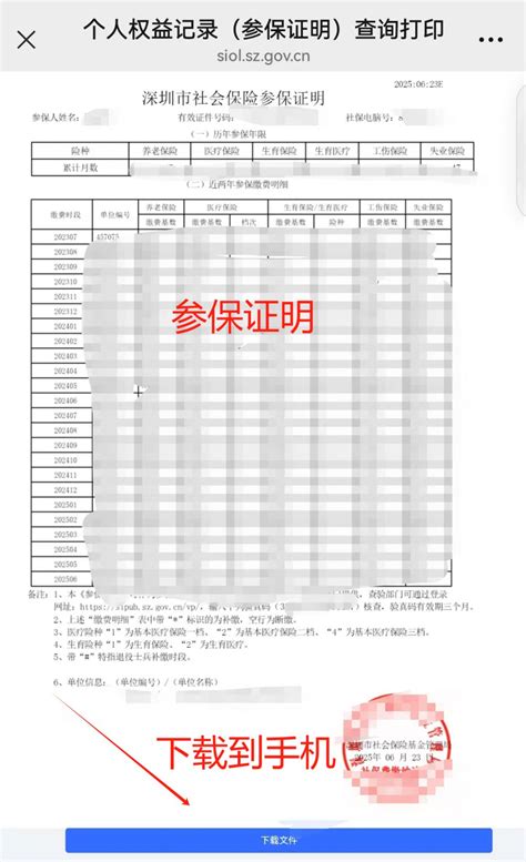 如何打印社保参保证明清单？ 深圳办事易 深圳本地宝