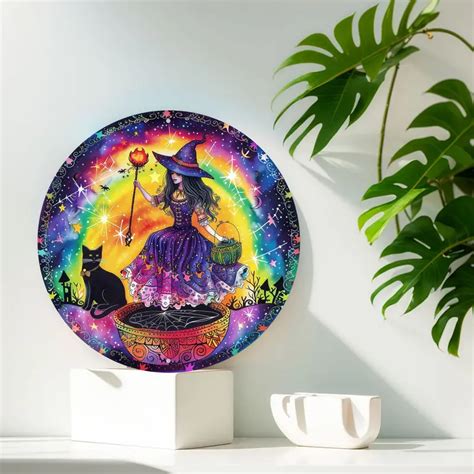 1 יחידה שלט שטוח מאלומיניום עגול דו ממדי 2032x2032 סמ קישוטי חדר