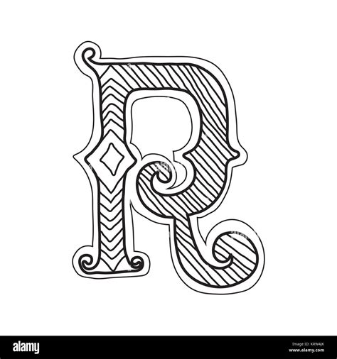 Fancy Script Letter R