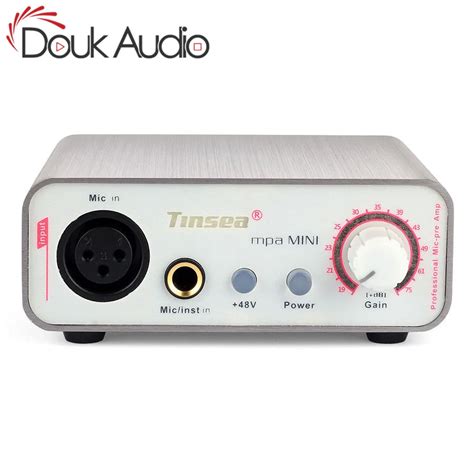 Douk Audio HiFi Mini Microphone Preamplifier Music Sound Card Recording MIC Amplifier Mic