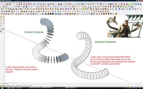 Copy Array Along Path Toolhave A Look Sketchucation