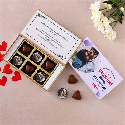 My Sweet Love Valentine Personalised Chocolate Box Choco Manualart