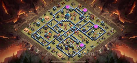 Best War Base Th13 With Link Anti Everything 2025 Town Hall Level 13 Cwl Base Copy 242