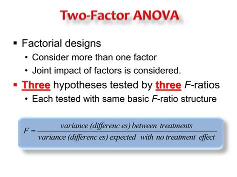 Two Way Anova Overview And Spss Interpretation Pptx