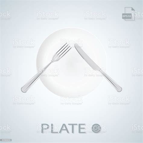 배경에 고립 된 포크와 나이프 교차 플레이트 벡터 일러스트 레이 션 0명에 대한 스톡 벡터 아트 및 기타 이미지 0명 룹 알 칼리 사막 몰도바 Istock