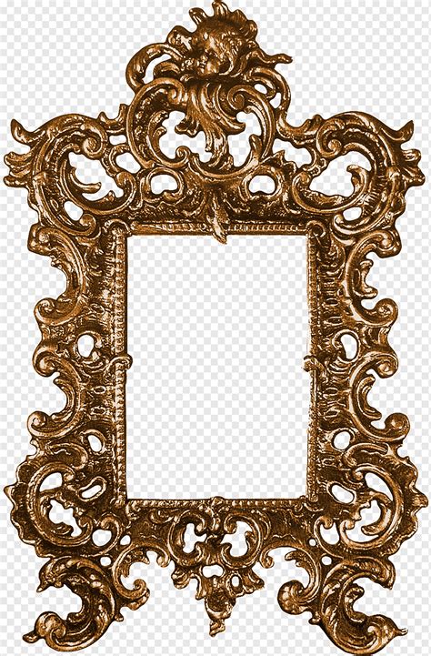 금색 선조 액자 프레임 장식 용 거울 테두리 직사각형 테두리 프레임 유럽 사람 Png Pngwing