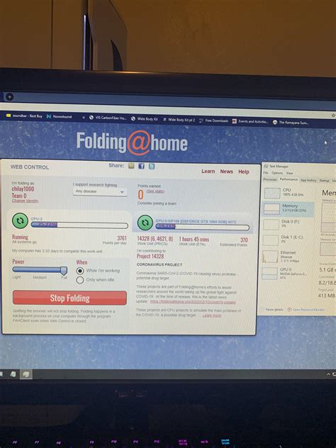 Sorry For The Bad Quality But How Do I Get My Gpu To 100 For Folding Home R Pcmasterrace