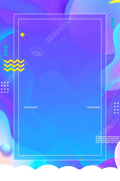 Revised Vibrant Blue Music Poster With Colorful Design Page Border