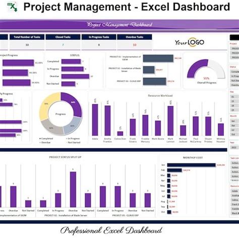 Buy Project Management Dashboard Gantt Chart Project Dashboard Multiple