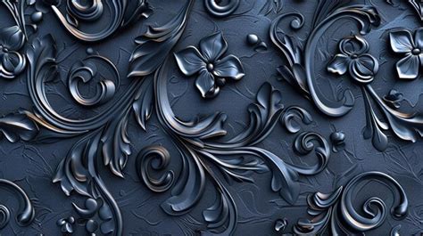 Embossed Pattern Wallpaper Premium Ai Generated Image
