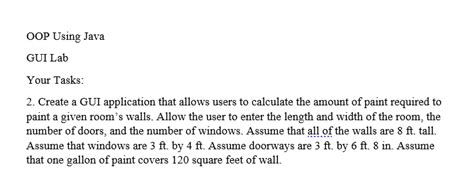 Solved 2 Create A GUI Application That Allows Users To Chegg Com