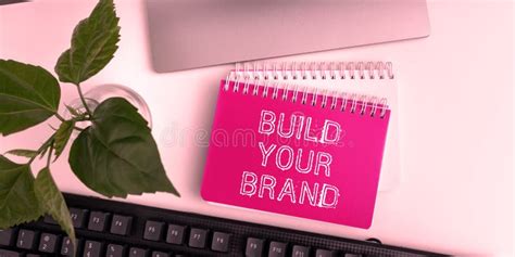 conceptual display build your brand word written on make a commercial