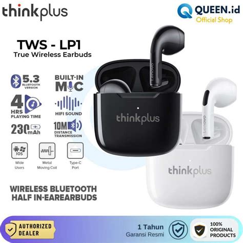 Jual Lenovo Thinkplus Lp Tws True Wireless Earbuds Headset Bluetooth Di Seller Queen Id
