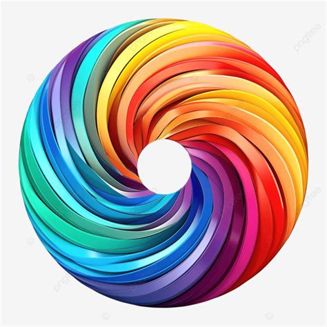 Colorful Abstract Circular Art Abstract Retro Colorful Png