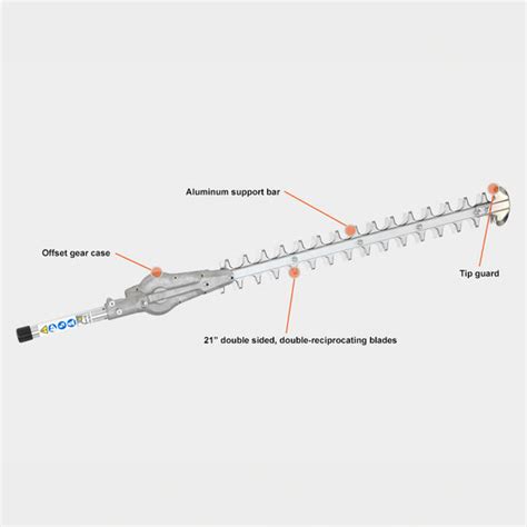 Echo Mid-Reach Hedge Trimmer Attachment | Busenbark Lawn Equipment