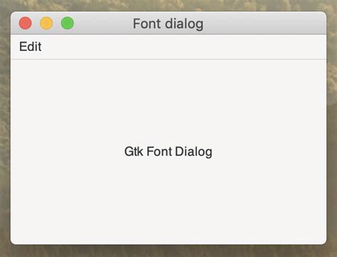 GTK3 ダイアログ