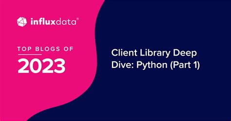 Learn About Influxdb Python Client Library Influxdata Posted On The