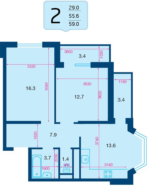 Купить 2 комнатную квартиру 59 кв м Стадион ФК «Краснодар Жилой Квартал «Бауинвест Литер 4