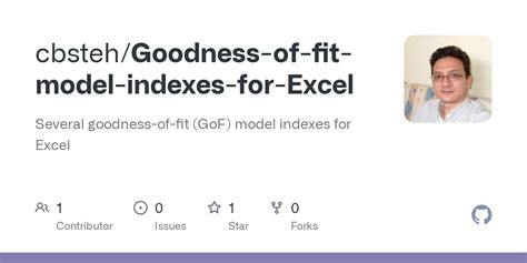 GitHub Cbsteh Goodness Of Fit Model Indexes For Excel Several Goodness Of Fit GoF Model