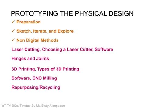 Prototyping The Physical Designinternet Of Things Pdf