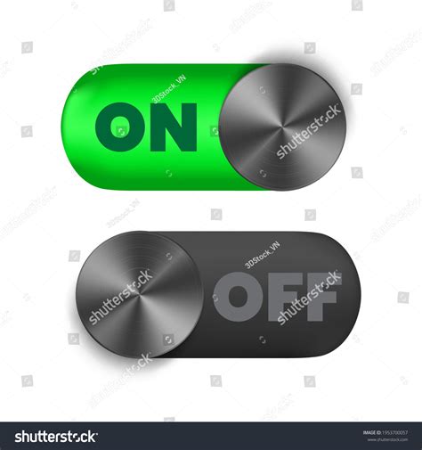 Toggle Switch On Off Toggle Switch Stock Vector Royalty Free 1953700057 Shutterstock