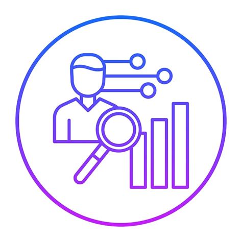 Иллюстрация векторного анализа человека Премиум векторы