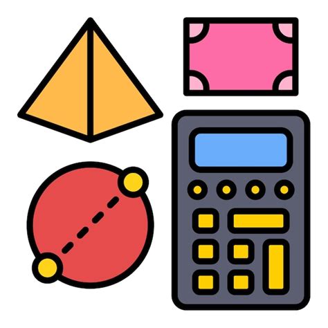 Ícone De Matemática Vetor Premium