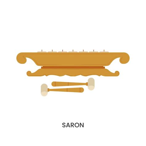 Premium Vector Illustration Of Indonesian Traditional Musical Instrument Saron