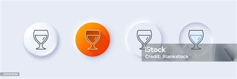 와인 잔 라인 아이콘입니다 알코올 음료 표시 선 아이콘 벡터 0명에 대한 스톡 벡터 아트 및 기타 이미지 0명 3차원 형태 고급 Istock