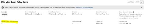 Event Relays Integrating Salesforce With Amazon Web Services Aws 360 Degree View Of Crm