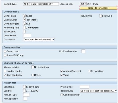 Define Condition Types In Sap For Gst Free Sap Online Training Tutorial