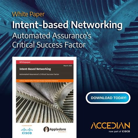 Hani E On Linkedin Appledore Research Intent Based Networking Automated Assurances…