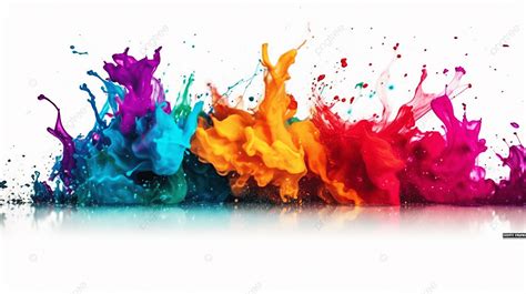 페인트 튄 색 배경 화려한 배경 물감 색소 배경 일러스트 및 사진 무료 다운로드 Pngtree