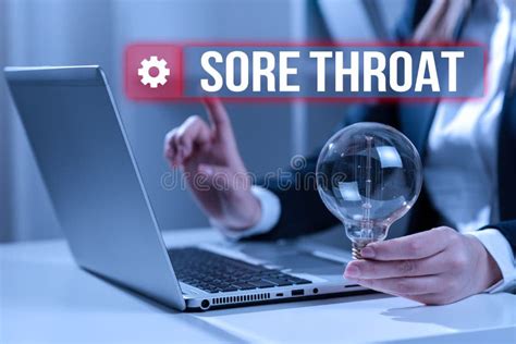 Writing Displaying Text Sore Throat Inflammation Ot The Pharynx And