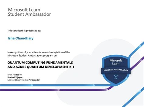 Microsoftlearn Quantumcomputing Isha Chaudhary