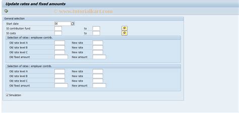 PC M UF C SAP Tcode Update TAUX Table