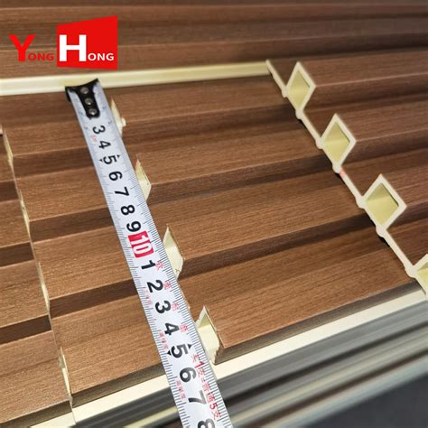 Easy Install Walnut Color Eco Wood Laminate Decorative Wall Cladding